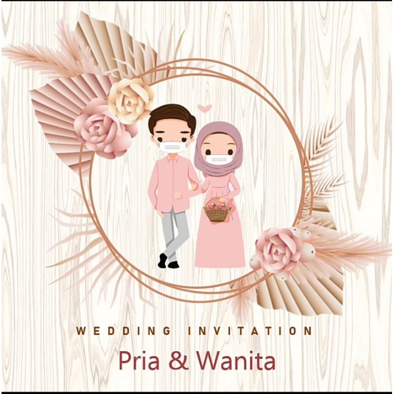 Jual undangan video vidio digital pernikahan nikahan nikah tema 1 ...