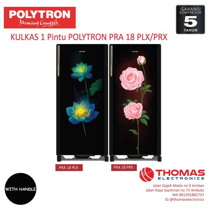 Jual KULKAS POLYTRON PRA 18 PLX Pendingin 1 pintu | Shopee Indonesia
