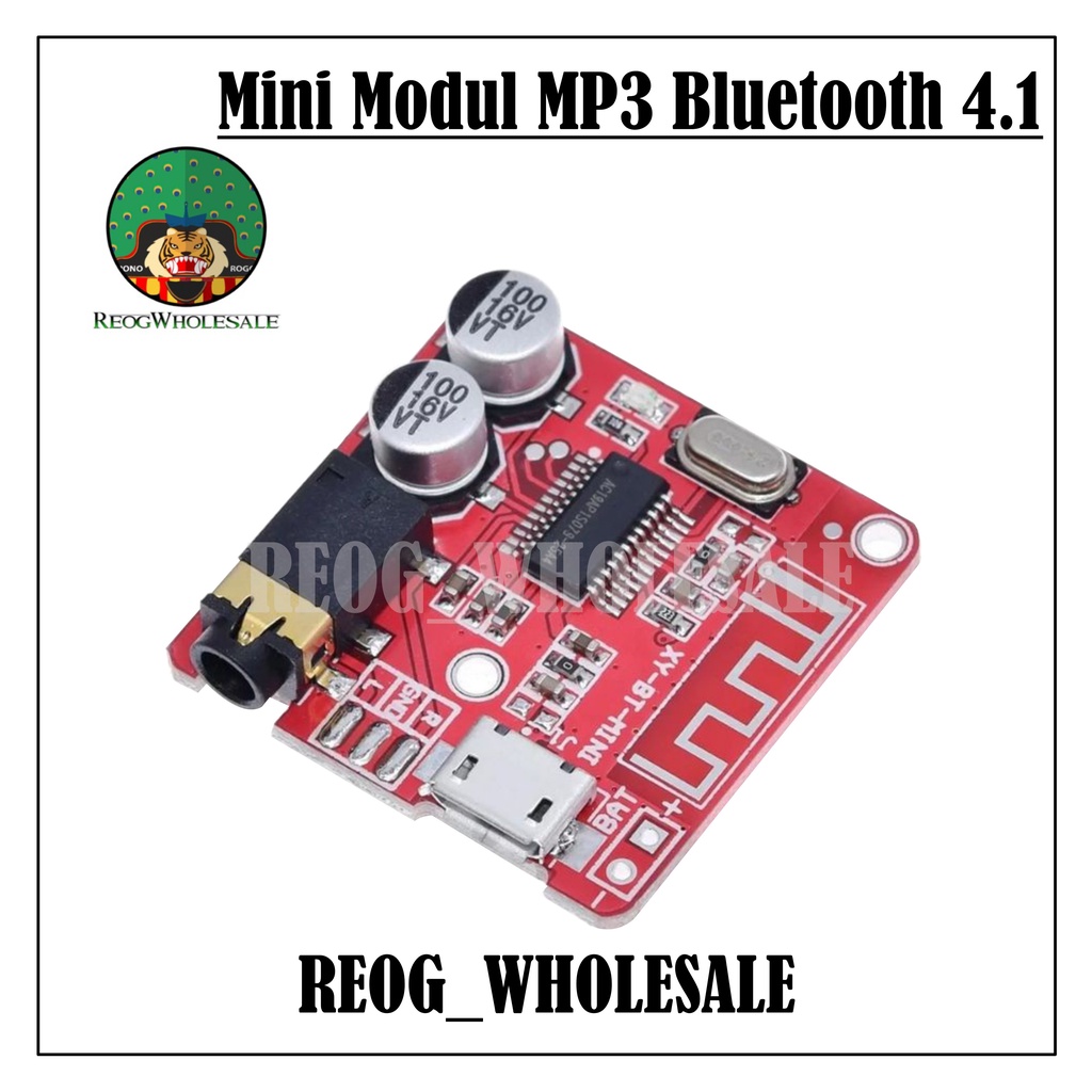 Jual Mini Modul MP3 Bluetooth 4.1 HIFI Stereo Audio Receiver Amplifier ...