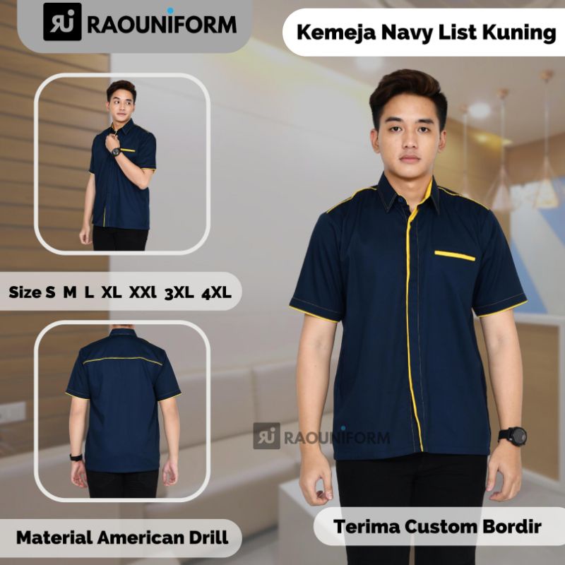 Jual Baju kerja murah custom bordir/kemeja tangan pendek/seragam ...