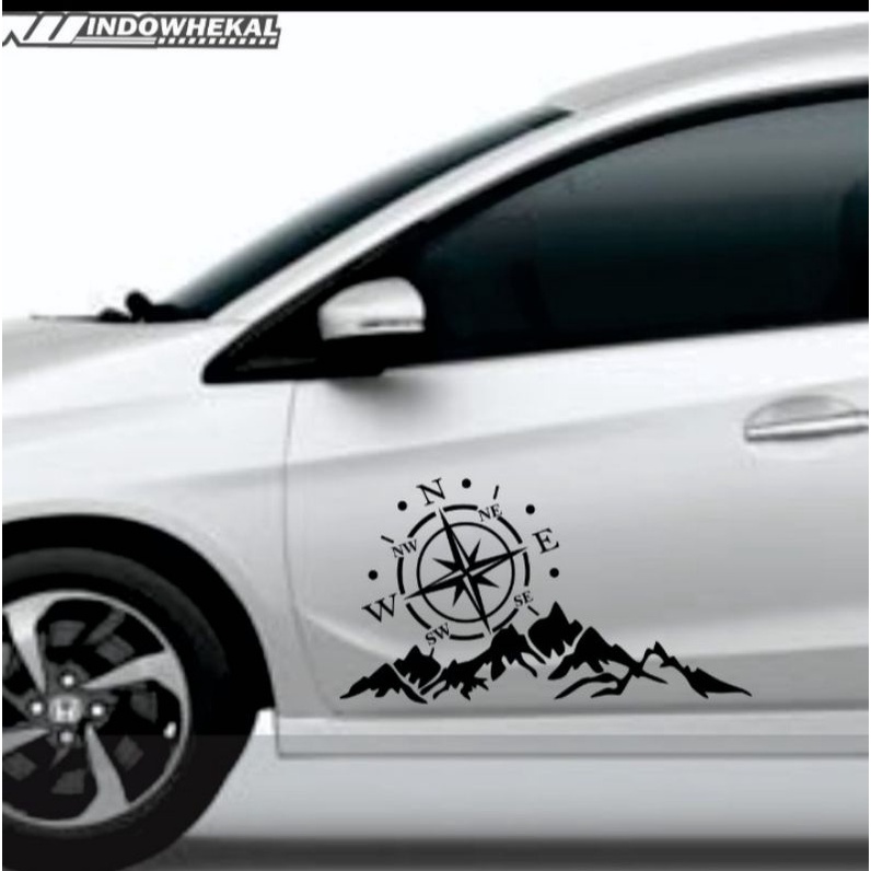 Jual STIKER CUTTING STICKER KOMPAS DAN GUNUNG | Shopee Indonesia