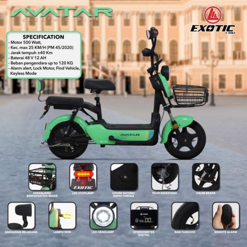 Jual Sepeda Listrik EXOTIC AVATAR - AVATAR Electric E Bike By Pacific ...