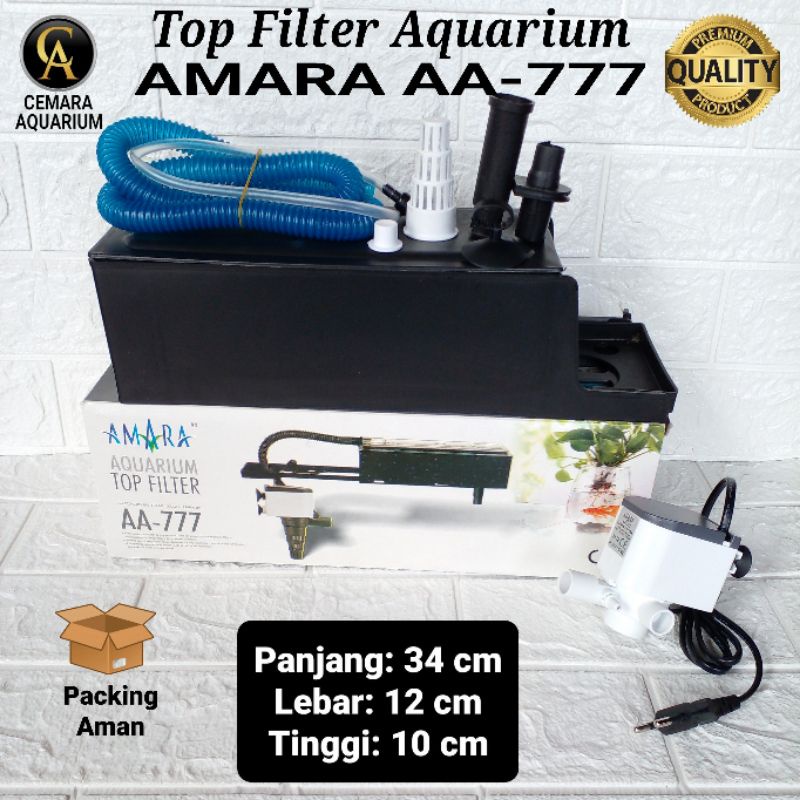 Jual Top filter aquarium/ Amara AA-777/ pompa/ pompa aquarium/ pompa ...