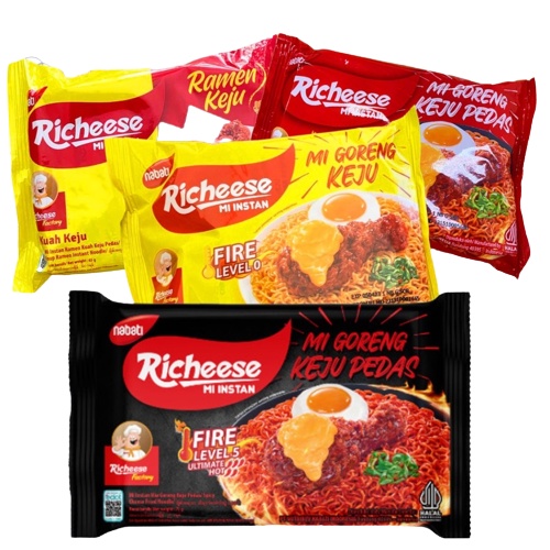 Jual MURAH ! Richeese nabati mie instan goreng level 0 level 3 rasa ...