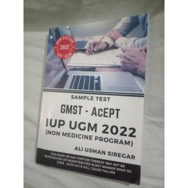 Jual sample test gmst accept iup UGM 2022 non medicine program | Shopee ...