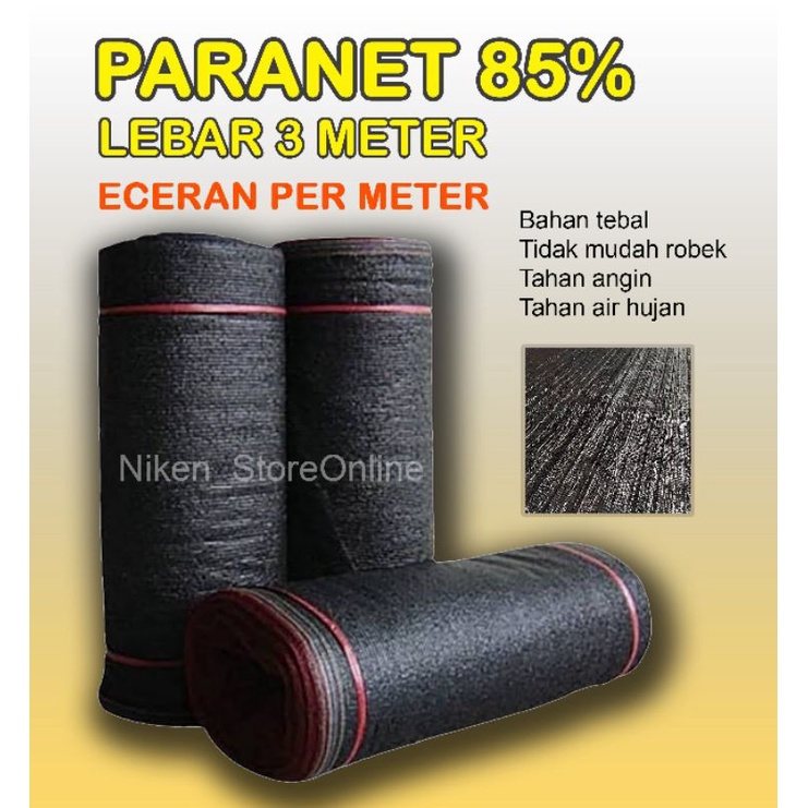 Jual Paranet 85% lebar 3 meter - eceran per meter | Shopee Indonesia Jual Paranet 85% lebar 3 meter - eceran per meter | Shopee Indonesia