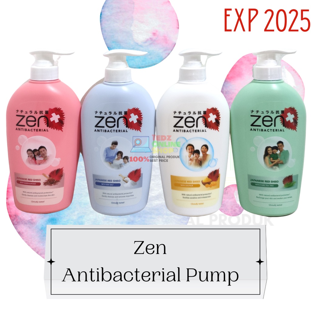 Jual Zen Antibacterial Sabun Cair Pump | Shopee Indonesia