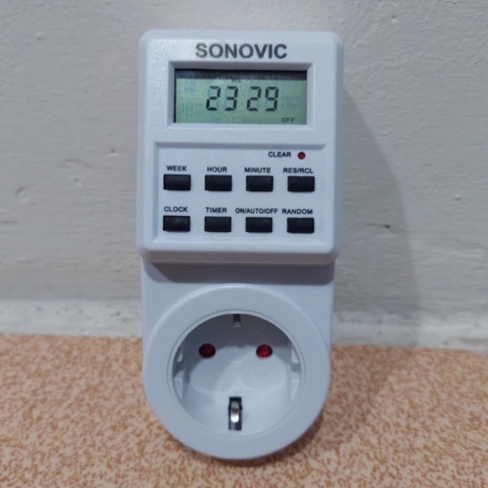 Jual stop kontak timer digital stopkontak listrik otomatis | Shopee ...