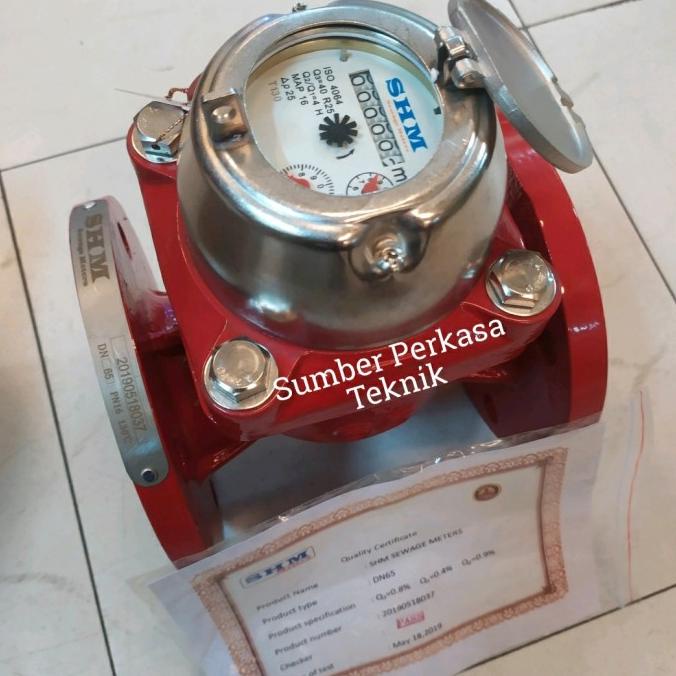 Jual Flow Meter / Water Meter / Meteran Air Limbah Shm Flange 4" Inch ...