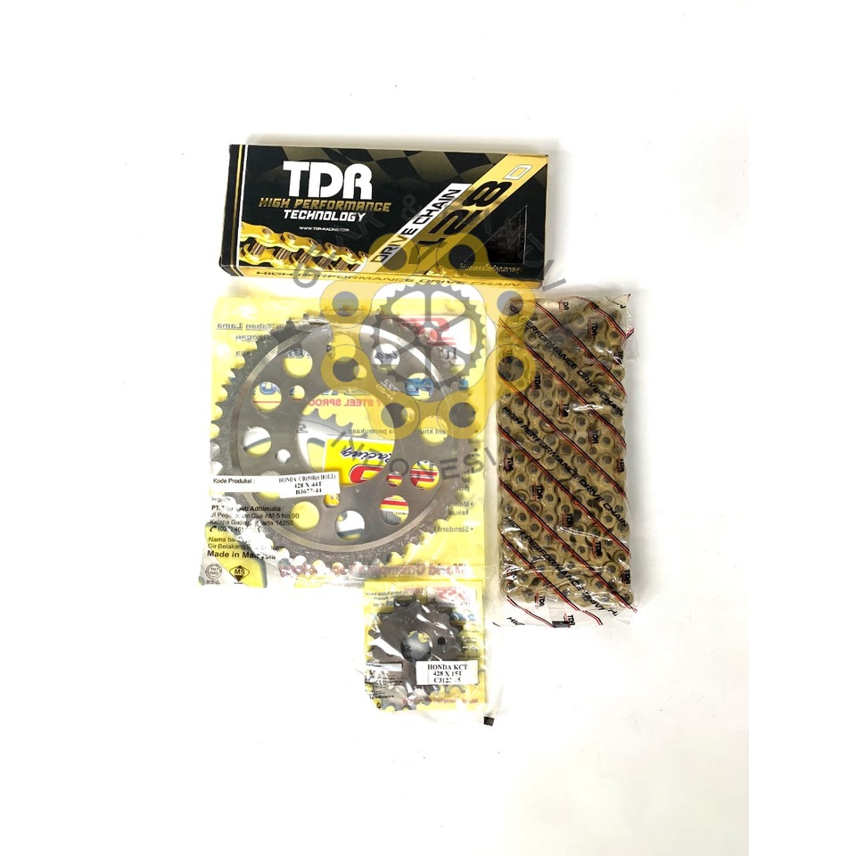 Jual GEAR SET GEARSET RANTAI GOLD 415 / 428 New CBR150 CB150R CBR 150 ...
