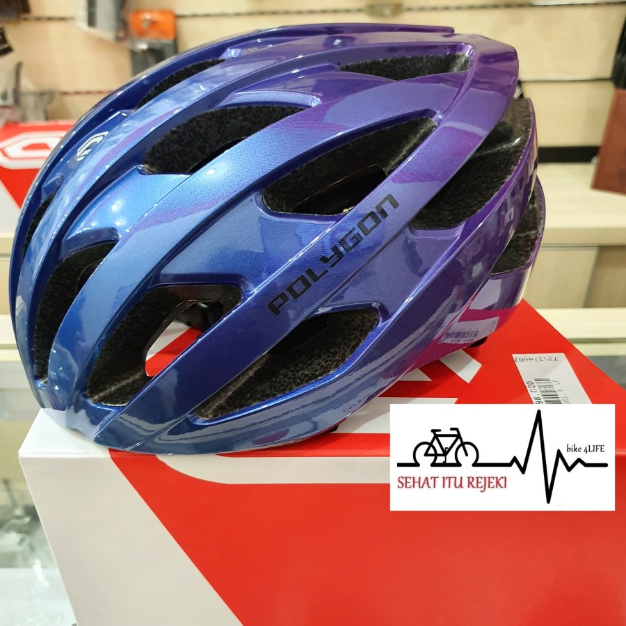 Jual HELM SEPEDA POLYGON AXEL LIGHT PURPLE | Shopee Indonesia