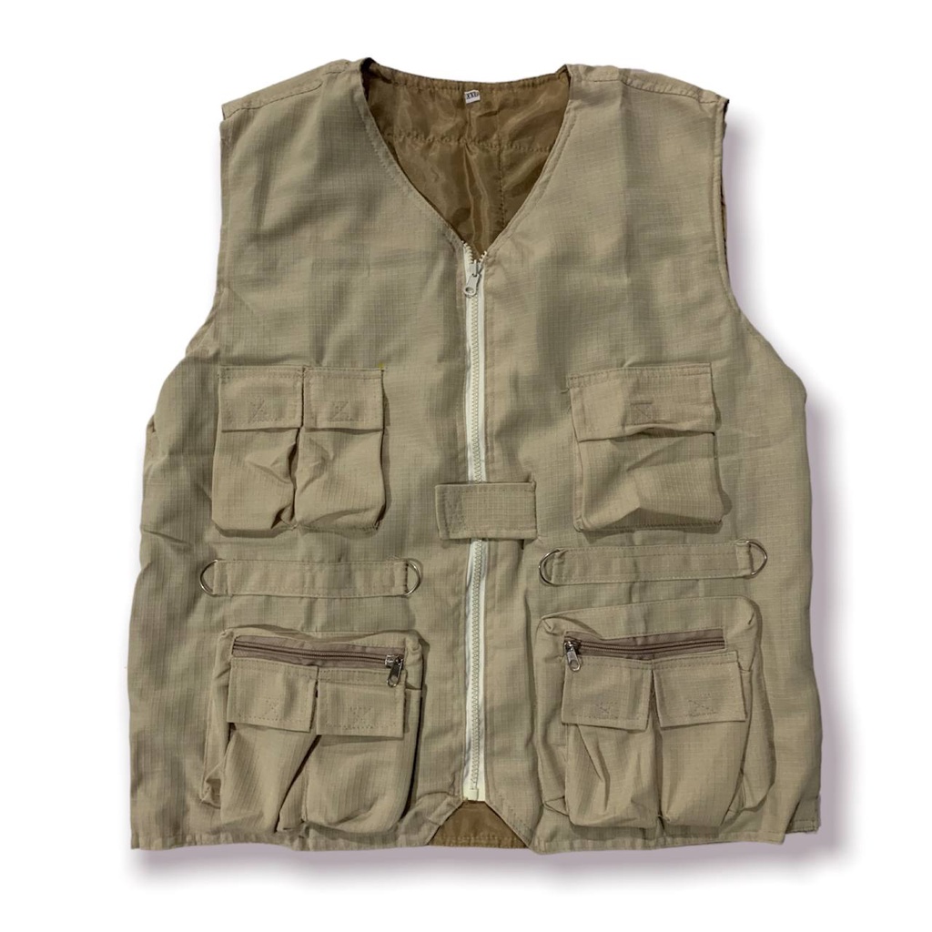 Jual Rompi Tactical Rompi LApaangan Outdorr pria wanita banyak saku ...