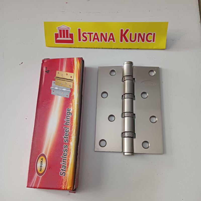 Jual Engsel Pintu /engsel jendela 4 in / Merk NISUKA | Shopee Indonesia