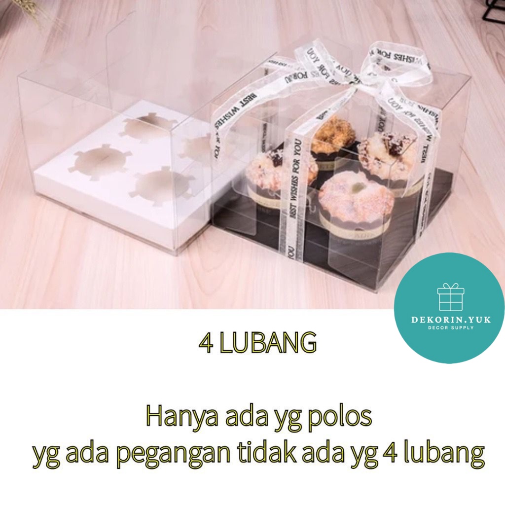 Jual BOX CUPCAKE Box Muffin Box Kue Ulang Tahun Packaging Kue Box Mika ...