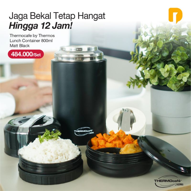 Jual Thermocafe Container 800 ml (termos makanan multifungsi) | Shopee ...