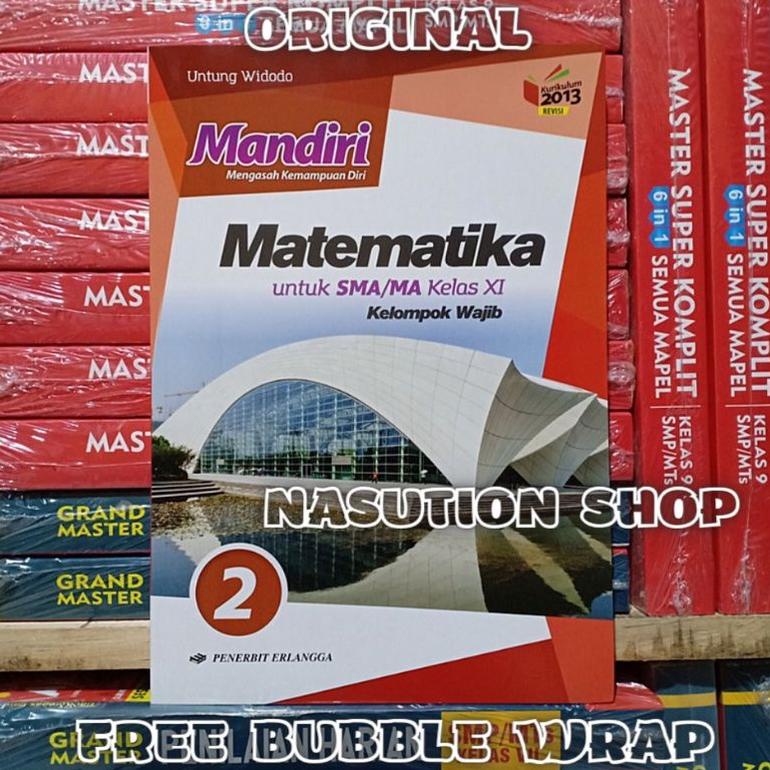 Jual Original Buku Mandiri Matematika Kelas 2 / 11 Xl SMA K13 Revisi Erlangga Wajib | Shopee ...