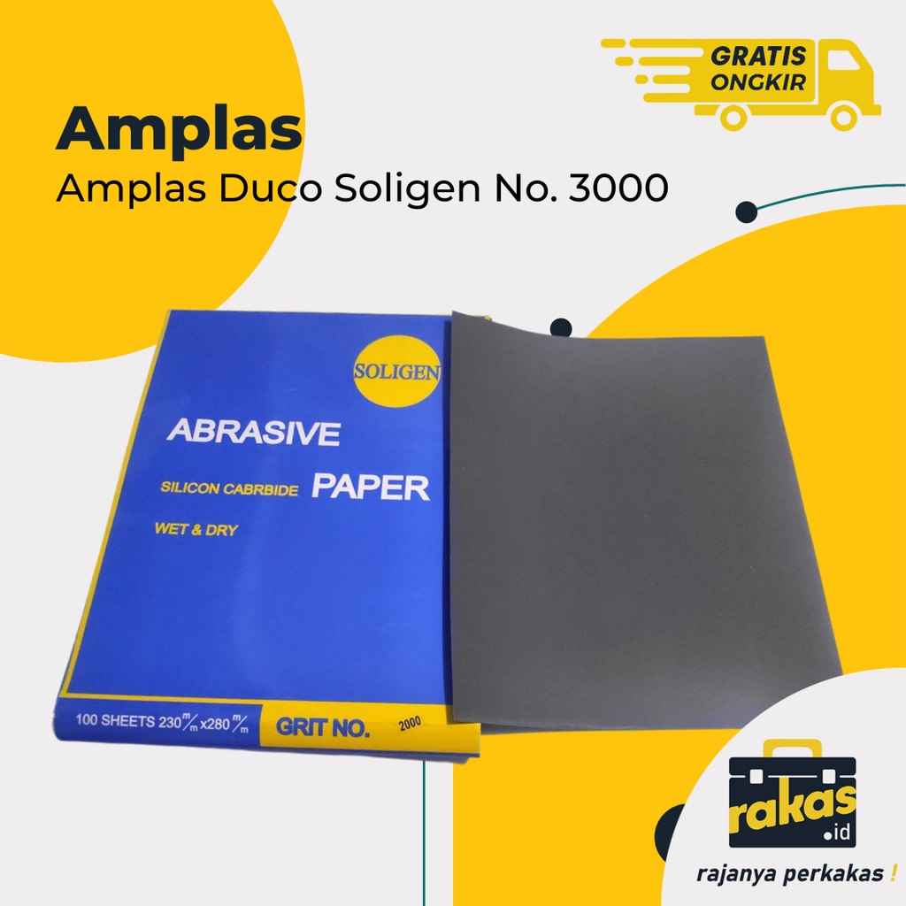 Jual Amplas Duco Soligen No. 3000 Dijamin Murah | Shopee Indonesia