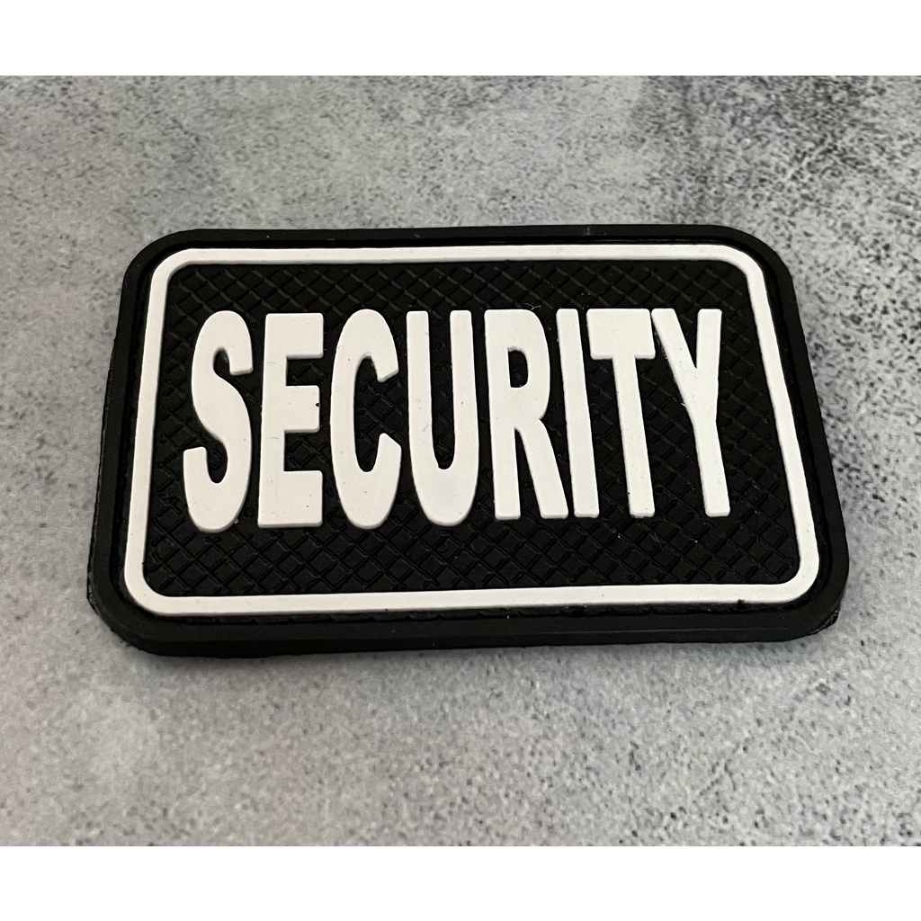 Jual Patch Security (Tulisan Putih) - Patch Satpam - Prepetan Karet | Shopee Indonesia