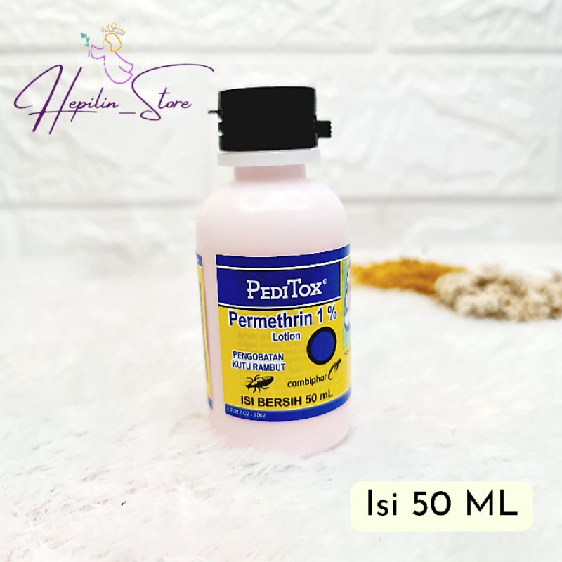 Jual Obat Kutu PEDITOX 50 Ml Kemasan Baru warna BIRU / Obat Kutu Rambut ...