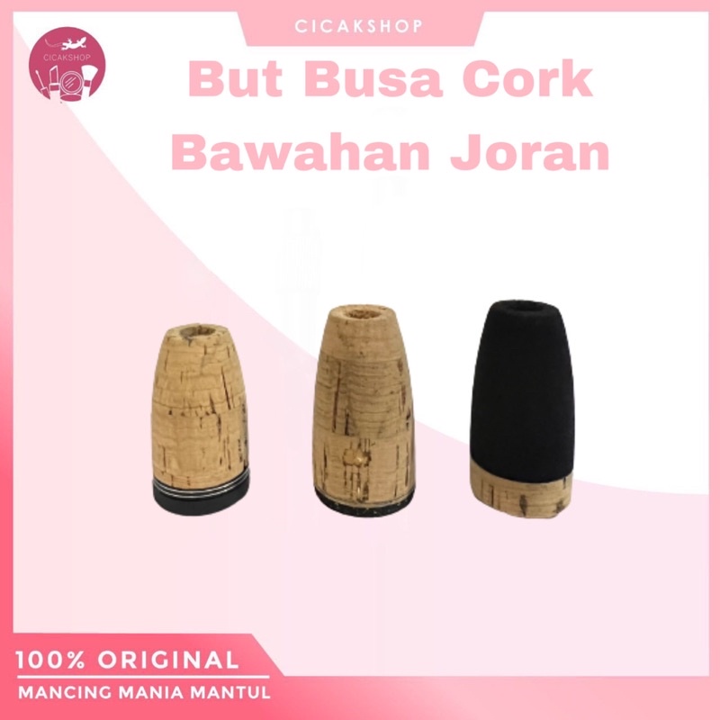 Jual cicakshop88 Liebe Butt cup joran Busa hitam kombinasi cork kayu ...
