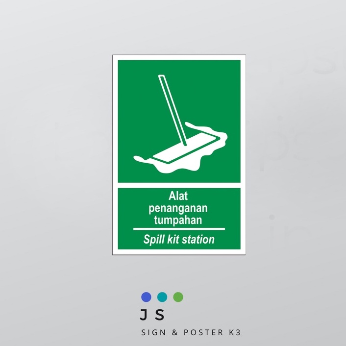 Jual STICKER K3 SAFETYSIGN - SPILL KIT STATION | Shopee Indonesia