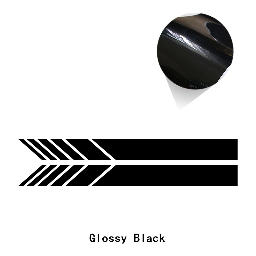 Jual 2 Pcs Car Rear View Mirror Sticker Stripes Vinyl Decal For ...