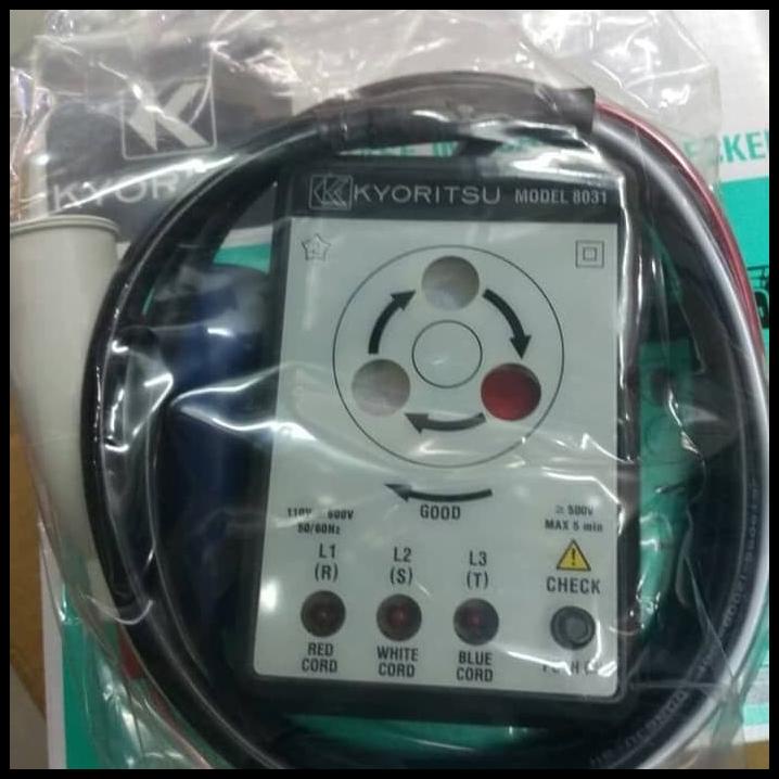 Jual Kyoritsu 8031 3 Phase Sequence Rotation Checker Alat Ukur Original ...