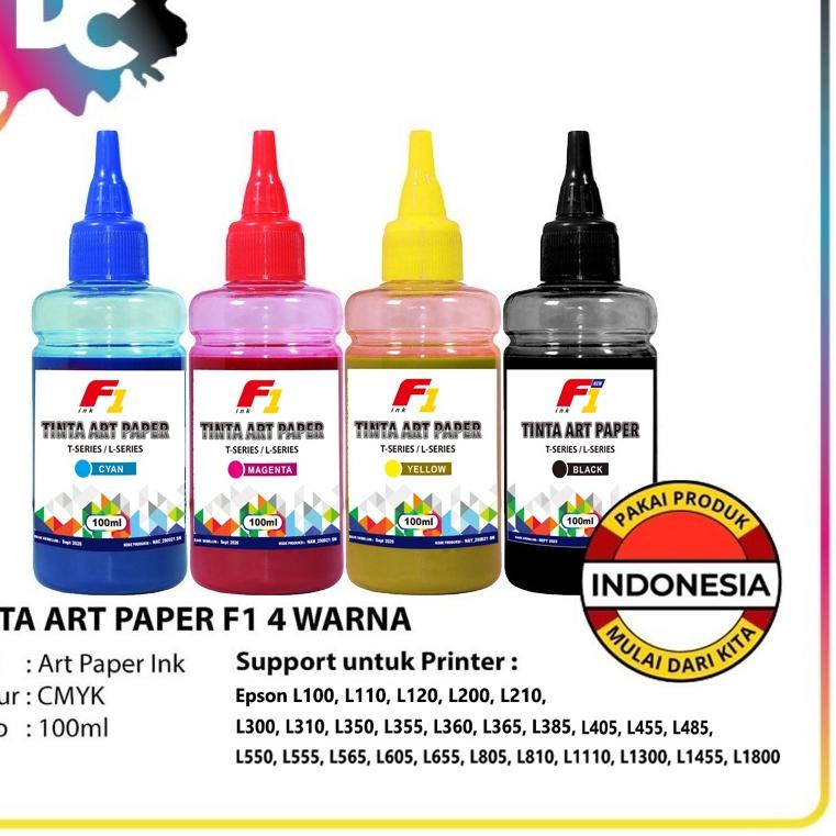 Jual SALE Tinta Art Paper Epson F1 Ink 100ml Set CMYK|RA7 | Shopee ...