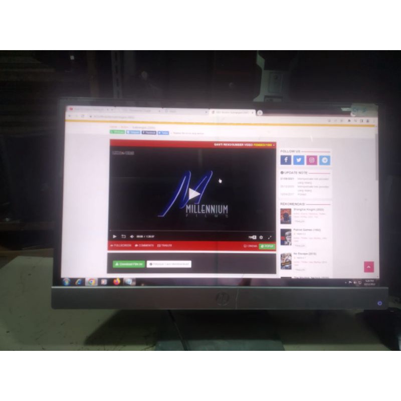 Jual Monitor 20 inch Led HP minus bergaris baret Layak pakai Komputer ...