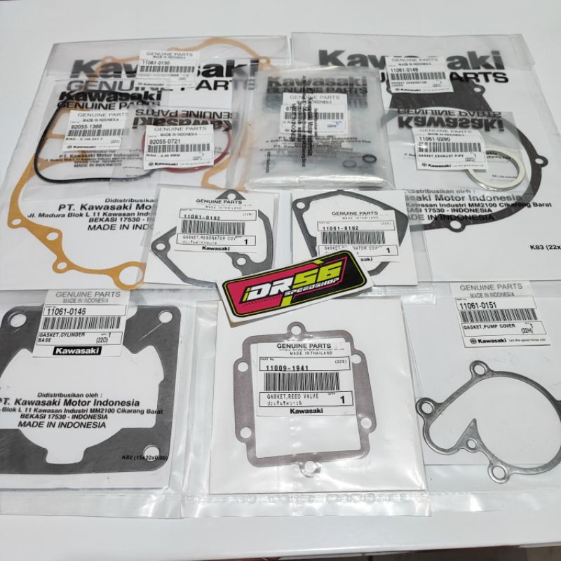 Jual PAKING PACKING PERPAK GASKET FULL SET NINJA 150 R SS RR ORIGINAL KAWASAKI | Shopee Indonesia