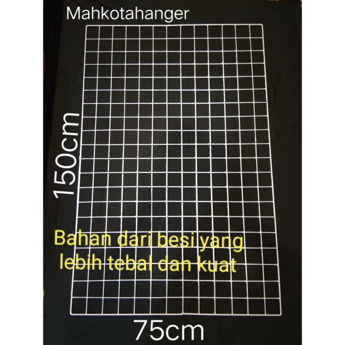 Jual Tempat Perhiasan Jaring Ram Besi Dinding Ukuran 75X150Cm Gantungan ...