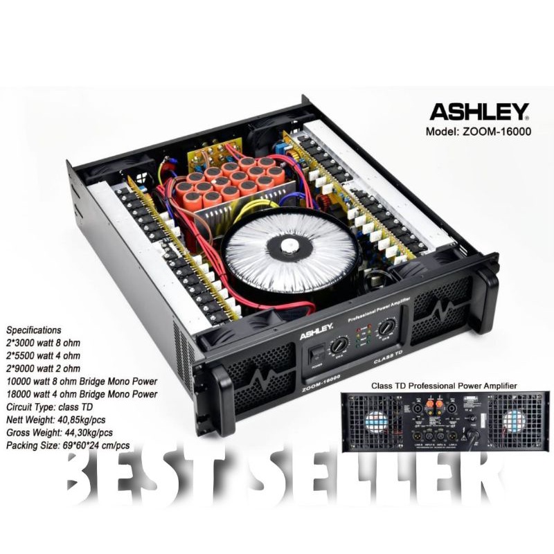Jual Power Ashley Zoom 1600 Amplifier Ashley Class TD | Shopee Indonesia