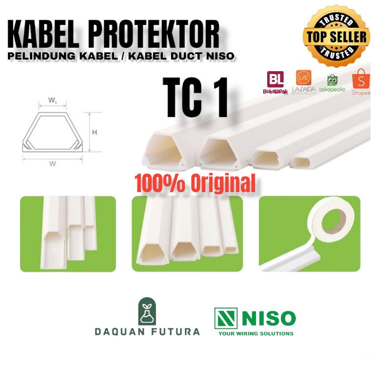 Jual KABEL PROTEKTOR TC1 NISO / Kabel Duct TC 1/ Pelindung Kabel 1 Meter | Shopee Indonesia