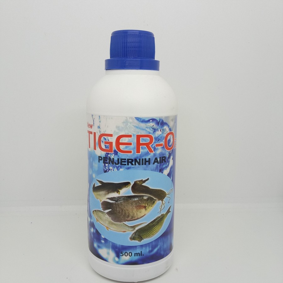 Jual Tiger O2 500ml Larutan Penjernih Air Kolam Tambak Ikan 500 ML ...