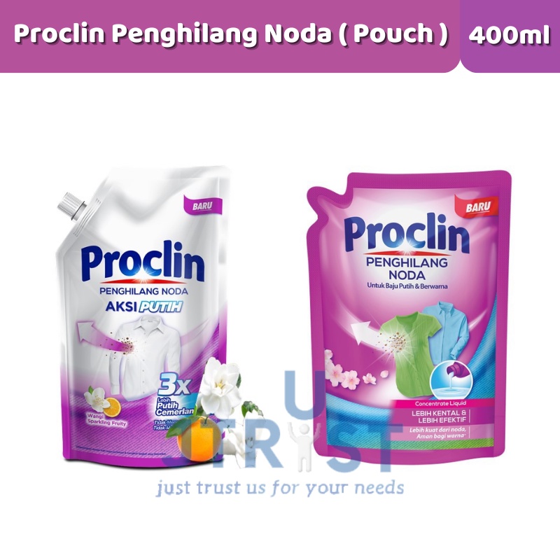 Jual Proclin Penghilang Noda Kemasan Pouch 400ml | Shopee Indonesia