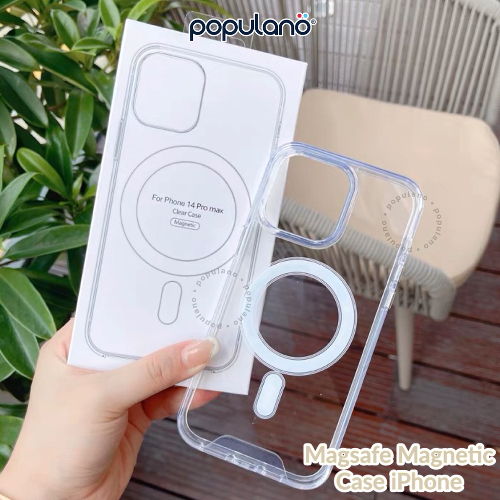 Jual Magsafe Magnetic Case iPhone Ultra Hybrid Acrylic Hardcase Akrilik ...