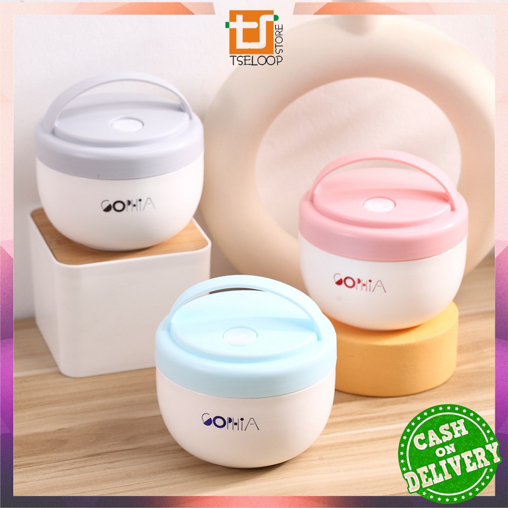 Jual OFM-C702 Tempat Soup Lunch Box Set 560ML Bentuk Mangkok Dengan ...