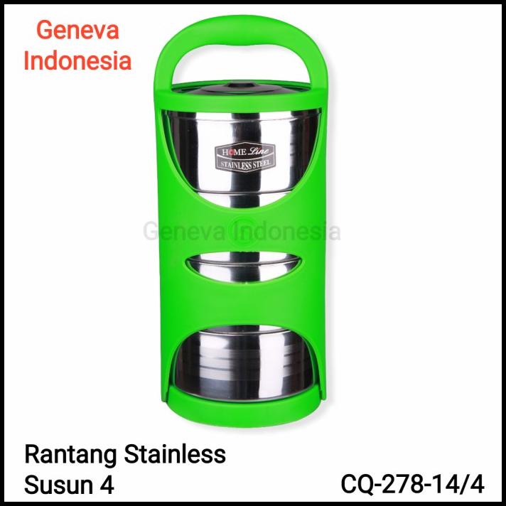 Jual Rantang - Food Container Susun 4 Stainless 14/4 Cq-278B Homeline ...