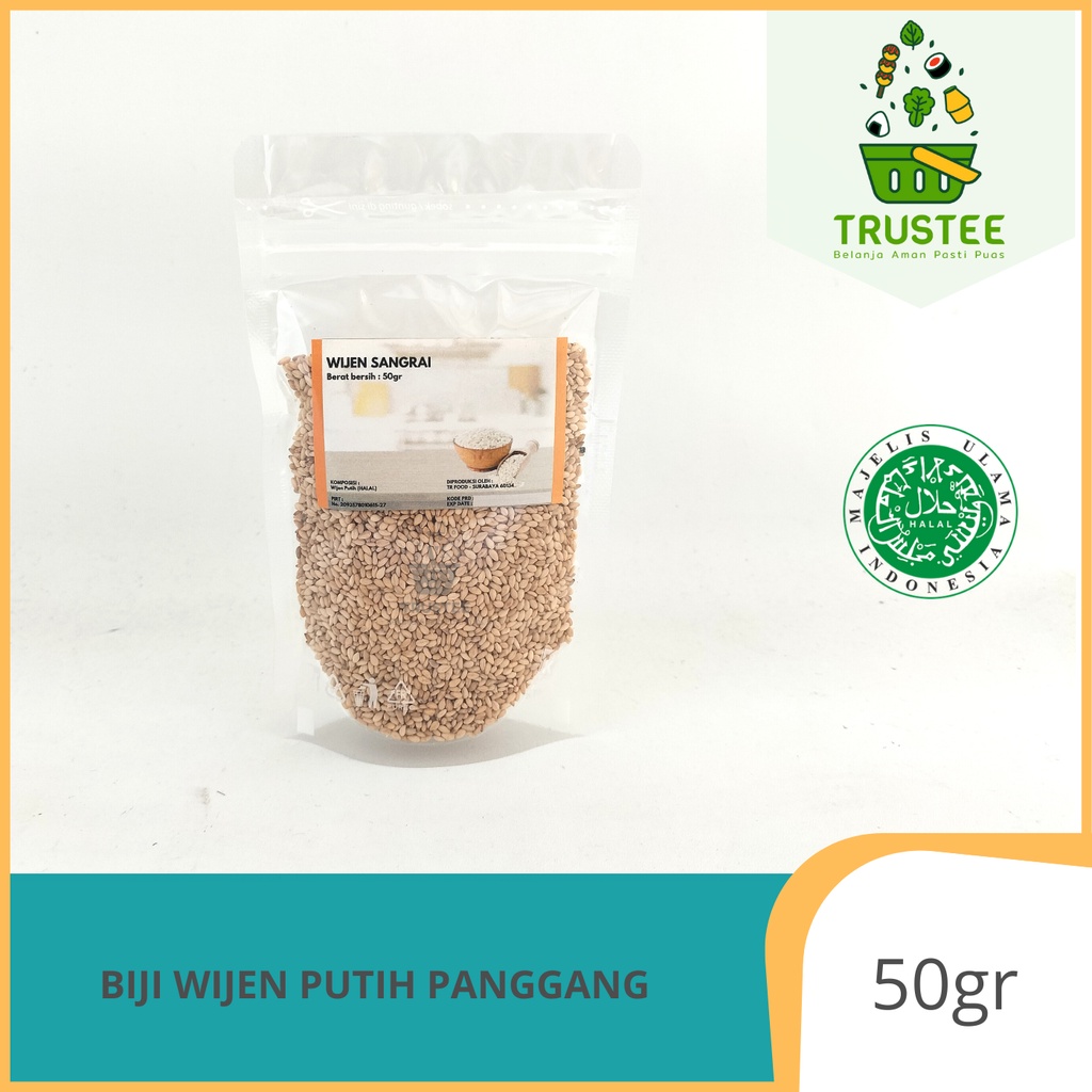 Jual Biji Wijen Putih Sangrai / Panggang / Roasted White Sesame Seed ...