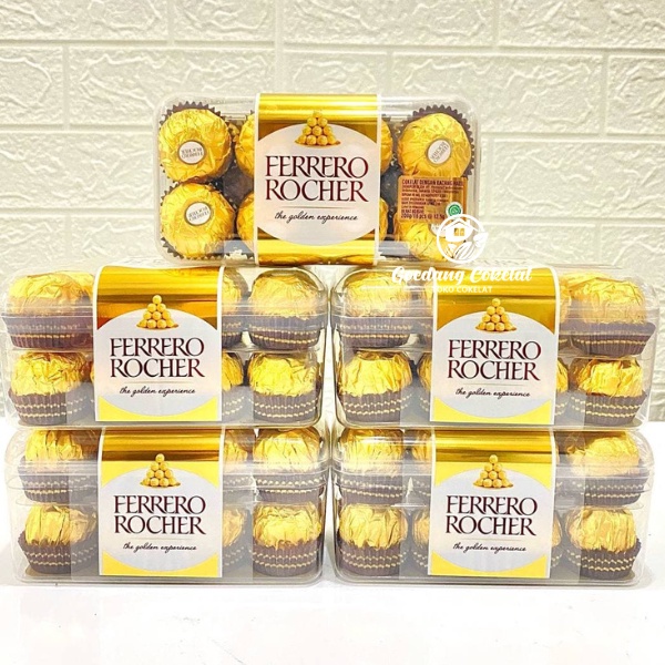 Jual Ferrero Rocher Chocolate T16 T5 T3 | Halal Cokelat Coklat Ferero ...