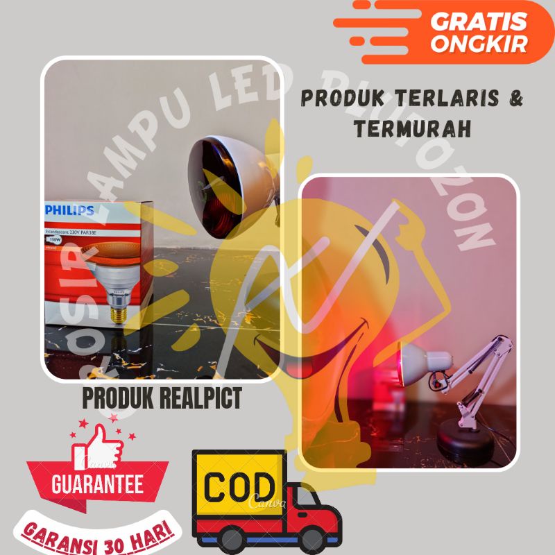 Jual Alat fisioterapi set lampu terapi | Lampu terapi infrared Phillips ...
