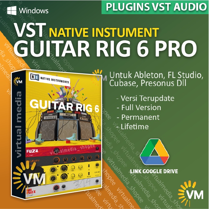 Jual GUITAR RIG 6 PRO VST PLUGINS GITAR BASS AUDIO AMPLI EFEK DELAY ...