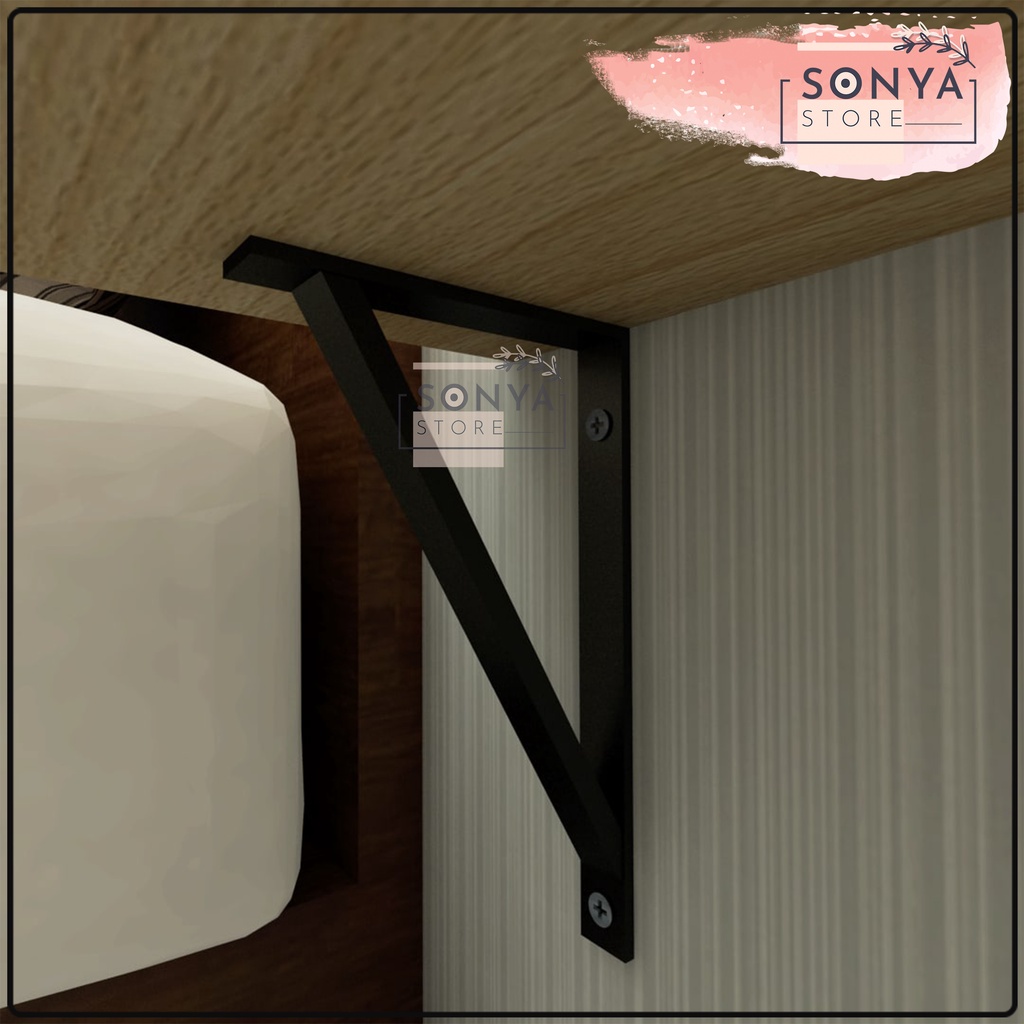 Jual Rak Besi Siku Rak Dinding Minimalis Gantung Tempel Tembok - 20cm ...