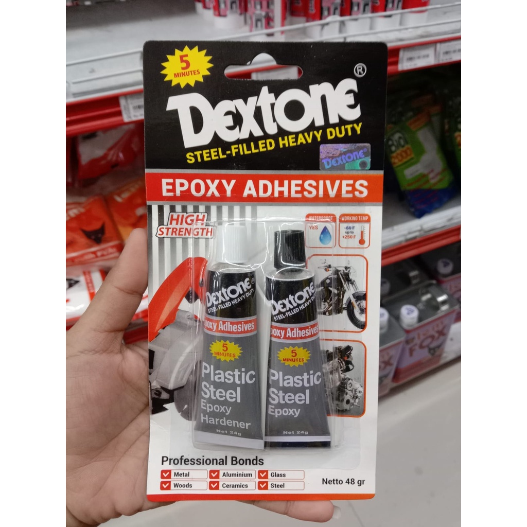 Jual Dextone Lem Epoxy / Lem Besi Epoxy Adhesives 48Gram | Shopee Indonesia