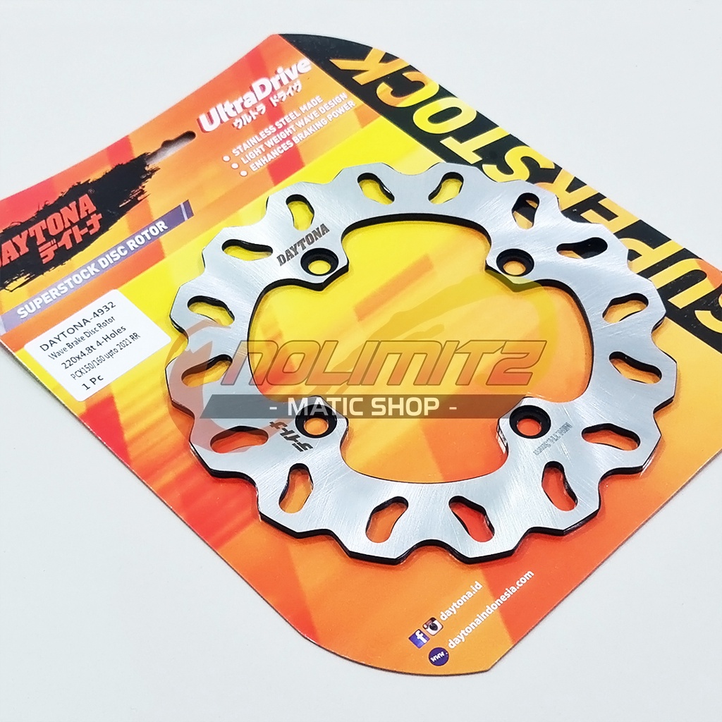 Jual Piringan Cakram Daytona Disc Brake Belakang Honda PCX 160 | Shopee ...