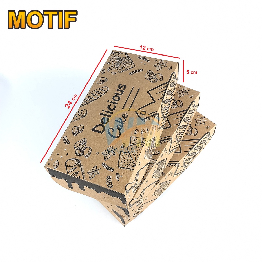 Jual Kotak Dus Box Brownies 24x10x5 / Dus 24x12x5 / Box Bolen / Dus ...