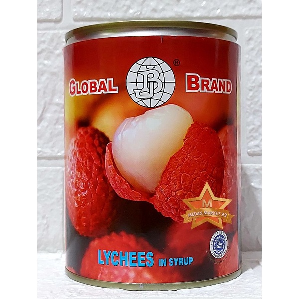 Jual GLOBAL BRAND LYCHEE IN SIRUP IMPORT 565gr | LYCHEE KALENG | LYCHEES IN SYRUP | LONGAN ...