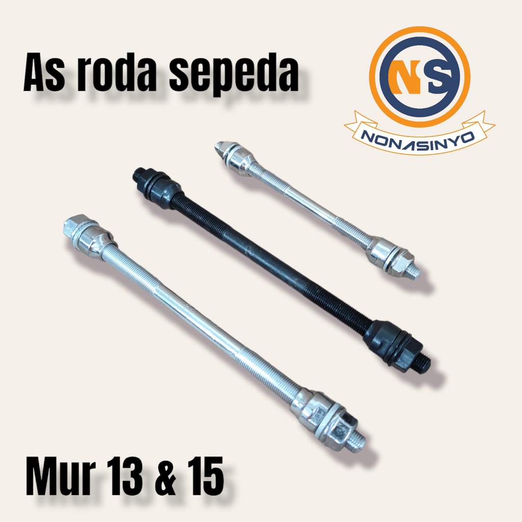 Jual as roda sepeda depan belakang inner hub sepeda 12 16 18 20 24 26 ...