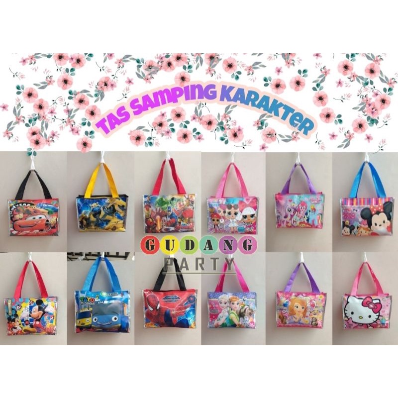 Jual Tas Les Anak/Tas Karakter Anak/Tas Bimbel/Tas Samping Karakter/Tas ...