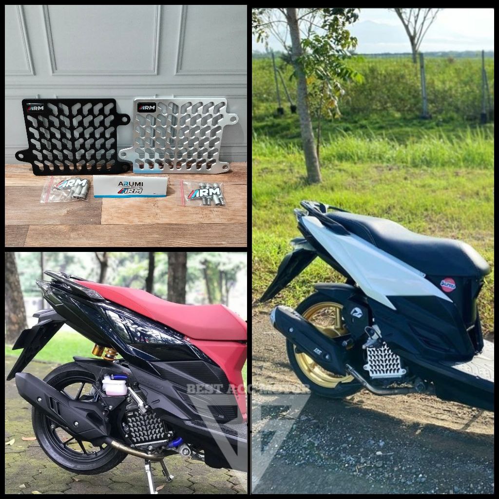 Jual COVER RADIATOR ARM VARIO 125 150 LED OLD NEW TUTUP RADIATOR ALUMINIUM CNC ADV 150 PCX 150 ...